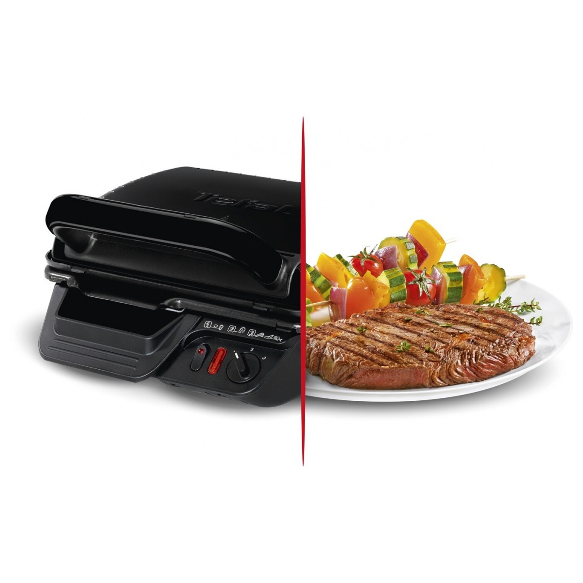 Grille-viande Tefal COMPACT GRILL 3 EN 1 GC308812 - DARTY Réunion