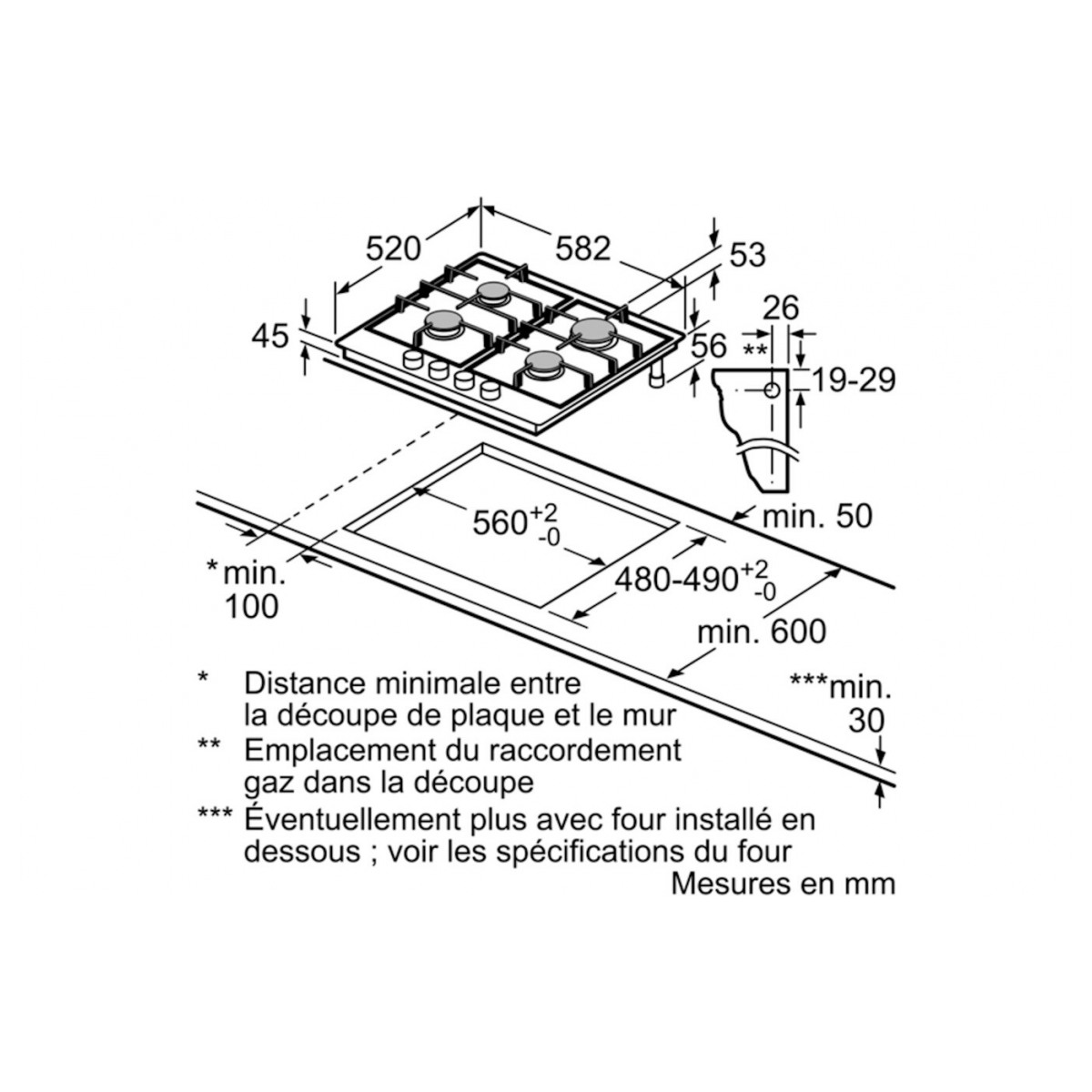Plaque de cuisson Bosch PGP6B5B90 - DARTY Réunion