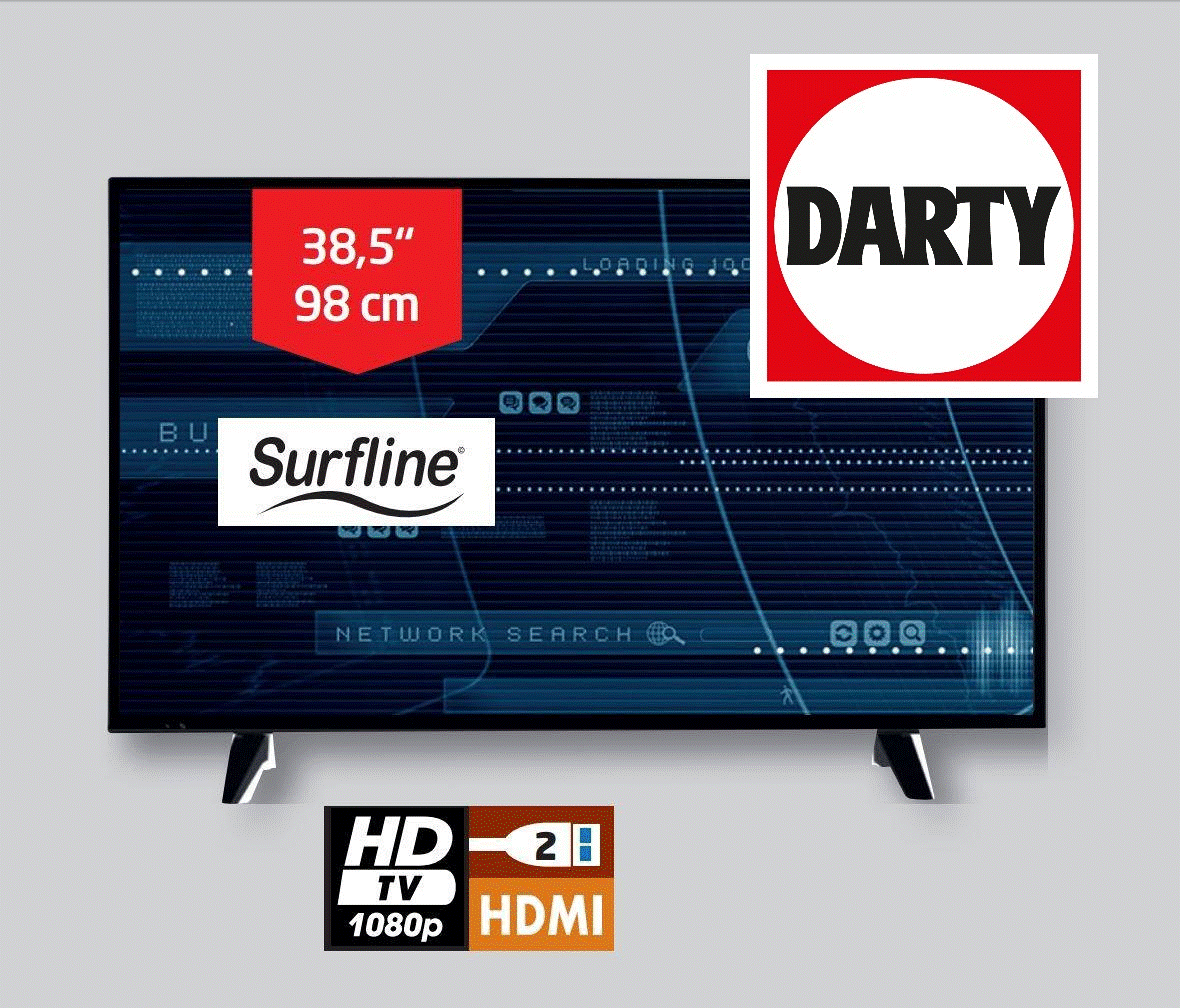 Télévision SURFLINE S39HD19BSM - DARTY Réunion