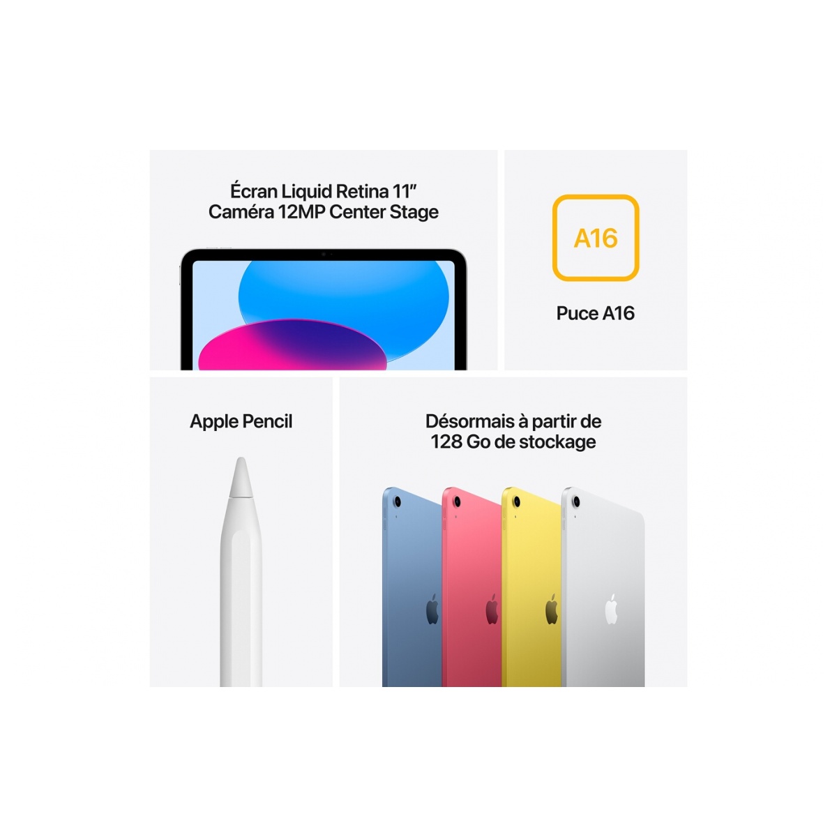 Tablette tactile APPLE MD3Y4TY 128GB - DARTY Réunion