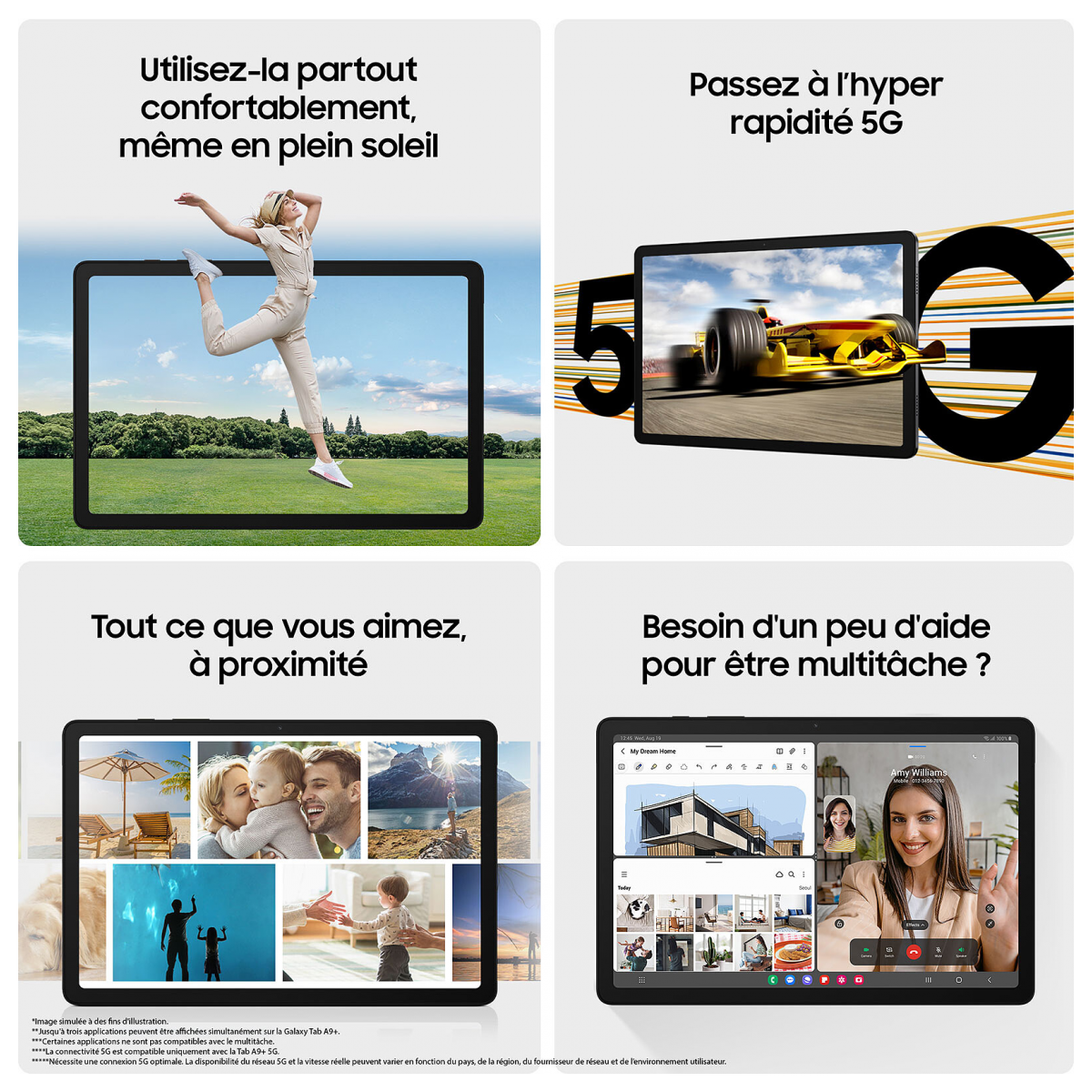 Tablette tactile SAMSUNG A9+64GO ANTHRACITE - DARTY Réunion