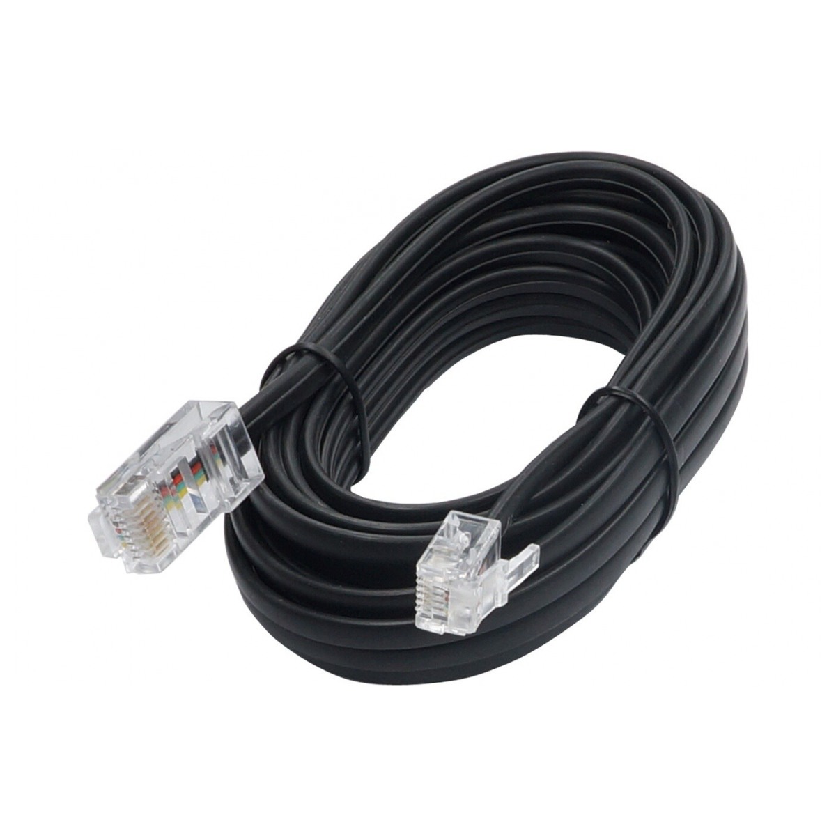 Câble téléphone fixe Temium CORDON TELEPHONIQUE 5M RJ11 MALE / RJ45 ...